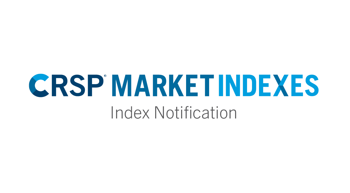 CRSP Market Indexes - PFICs to be Removed from Index Eligibility ...