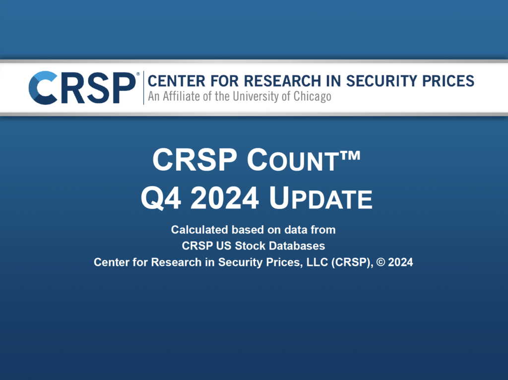 CRSP Market Indexes - Center for Research in Security Prices