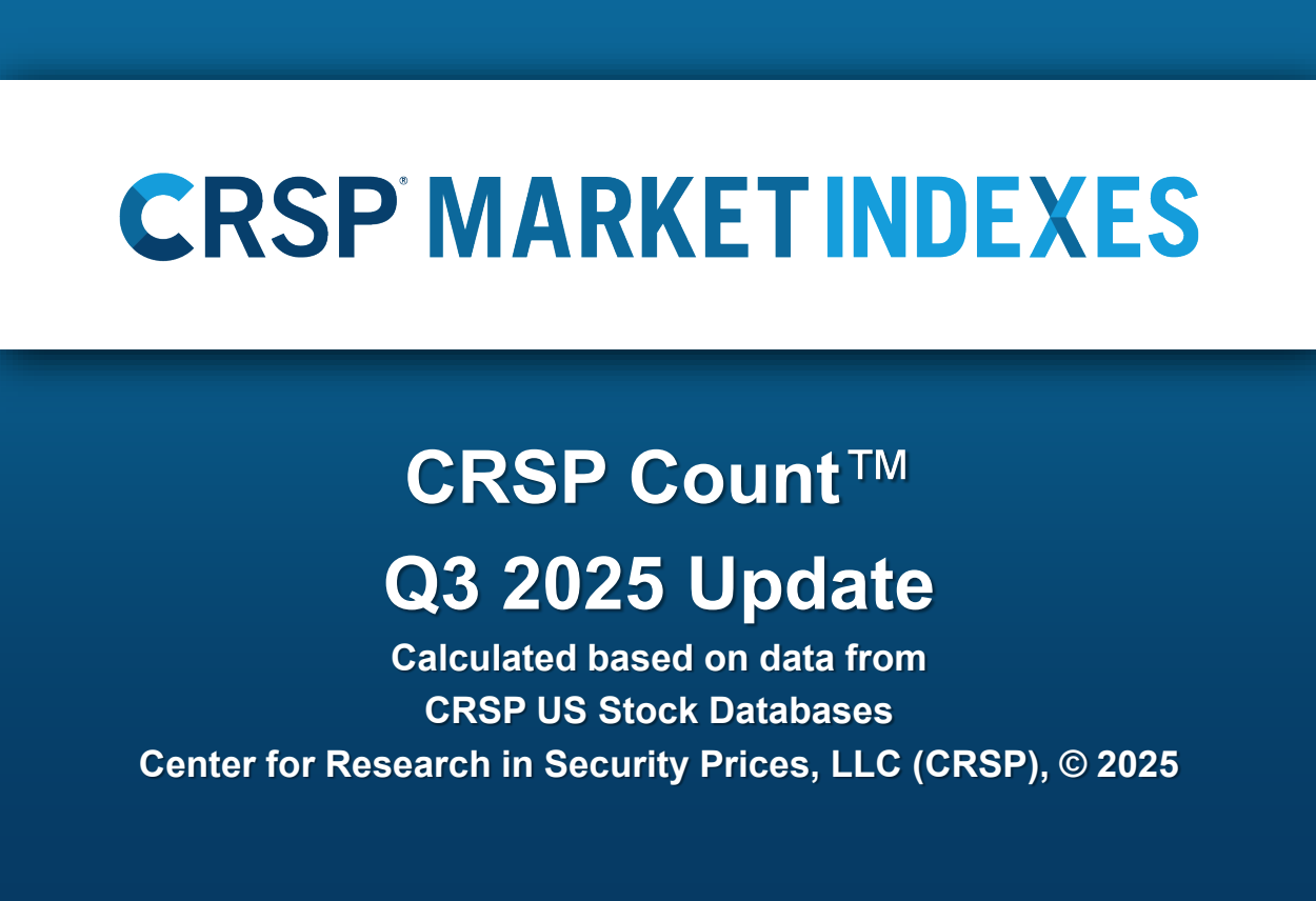 CRSP Count™ Quarterly Update - September 2025 - Center for Research in ...